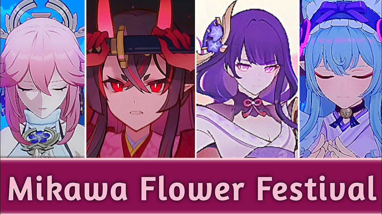 Mikawa Flower Festival 2025 - Raiden and Chiyo Cutscene Animation | 5.4 ...