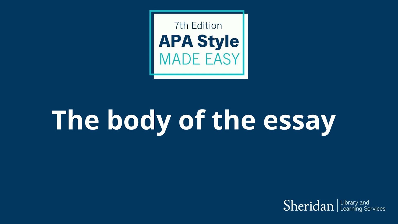 Formatting your APA 7th edition paper - YouTube