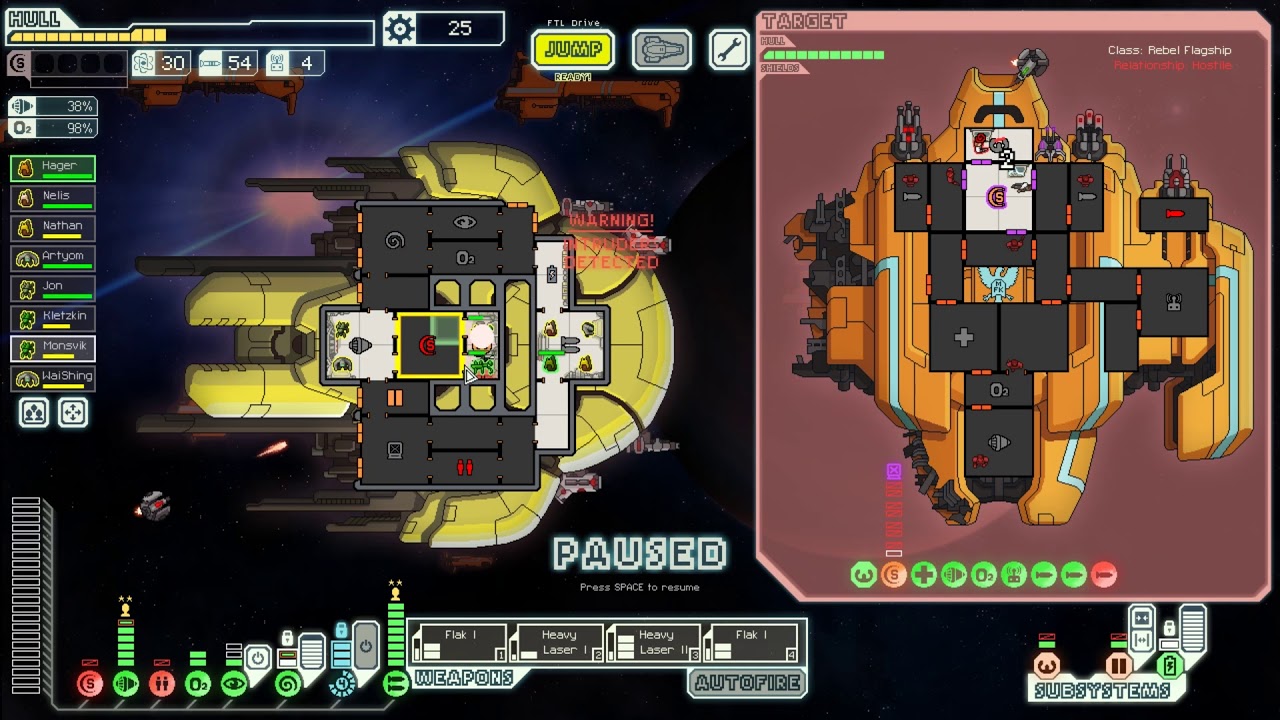 FTL shieldless Slug C (balance mod light) - YouTube