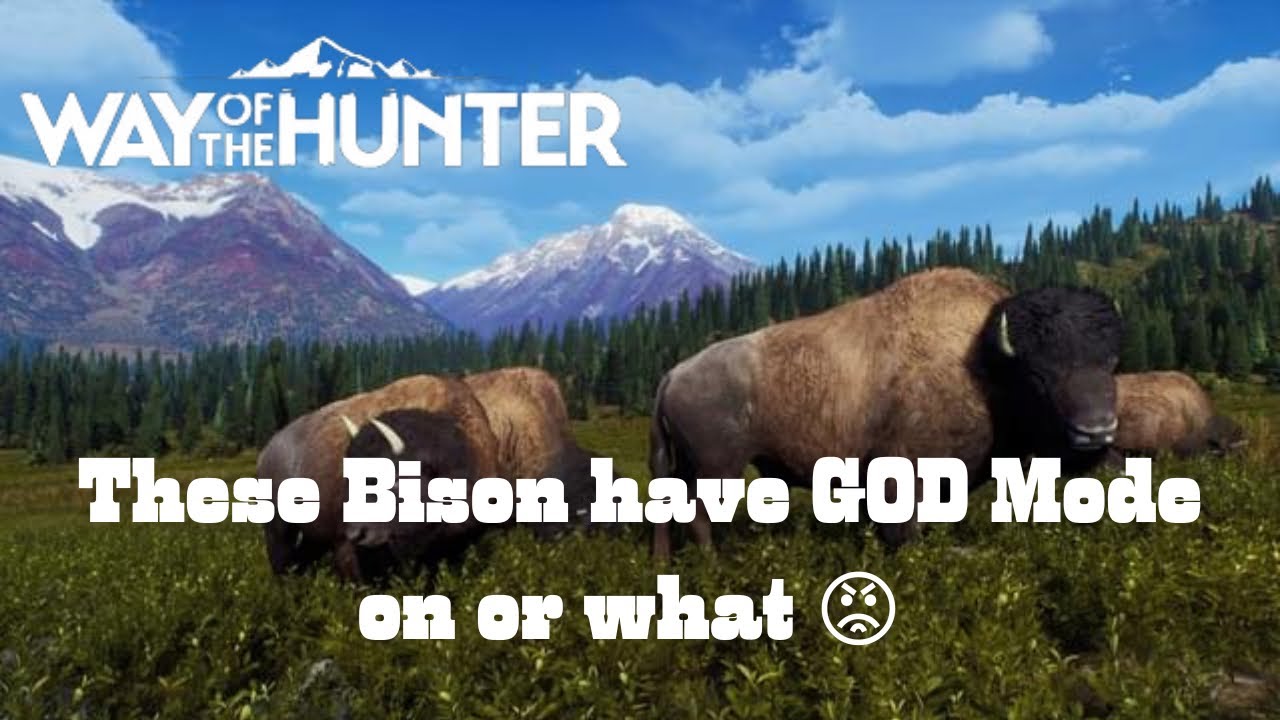 These Bison must have God Mode turned on 😡 - YouTube