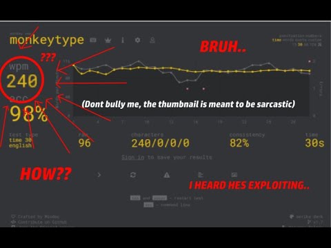 MonkeyType, How fast can I type?? (Check Description!!) - YouTube
