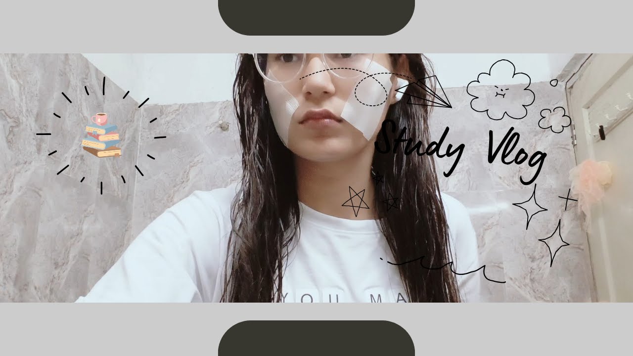 pulling an all-nighter a day before exam📓💤 LOTS of studying, food ...