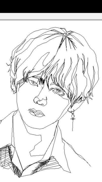 BTS drawing using Python #bts #btsarmy #btsshorts #coder #coderjey #python #shorts # ...