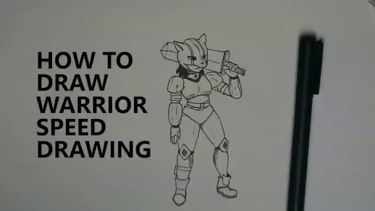 How To Draw Warrior Character Design - YouTube