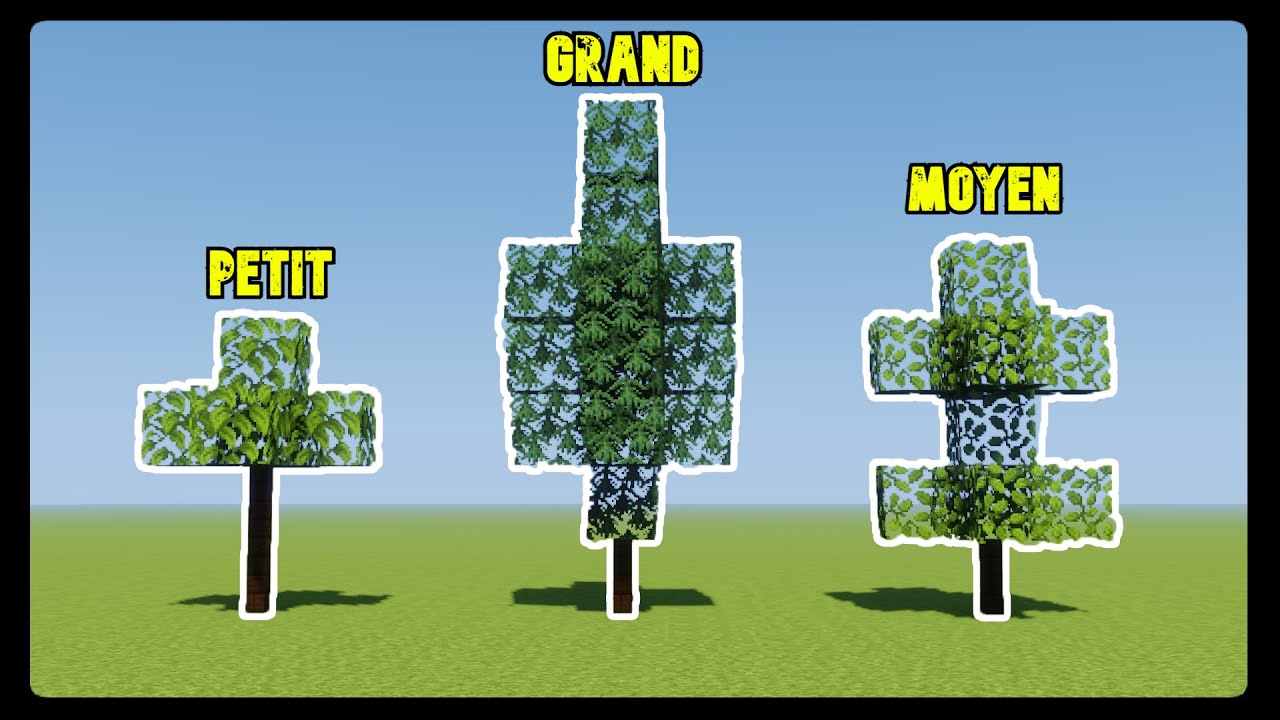 TUTO COMMENT FAIRE DES ARBRES DANS MINECRAFT - YouTube