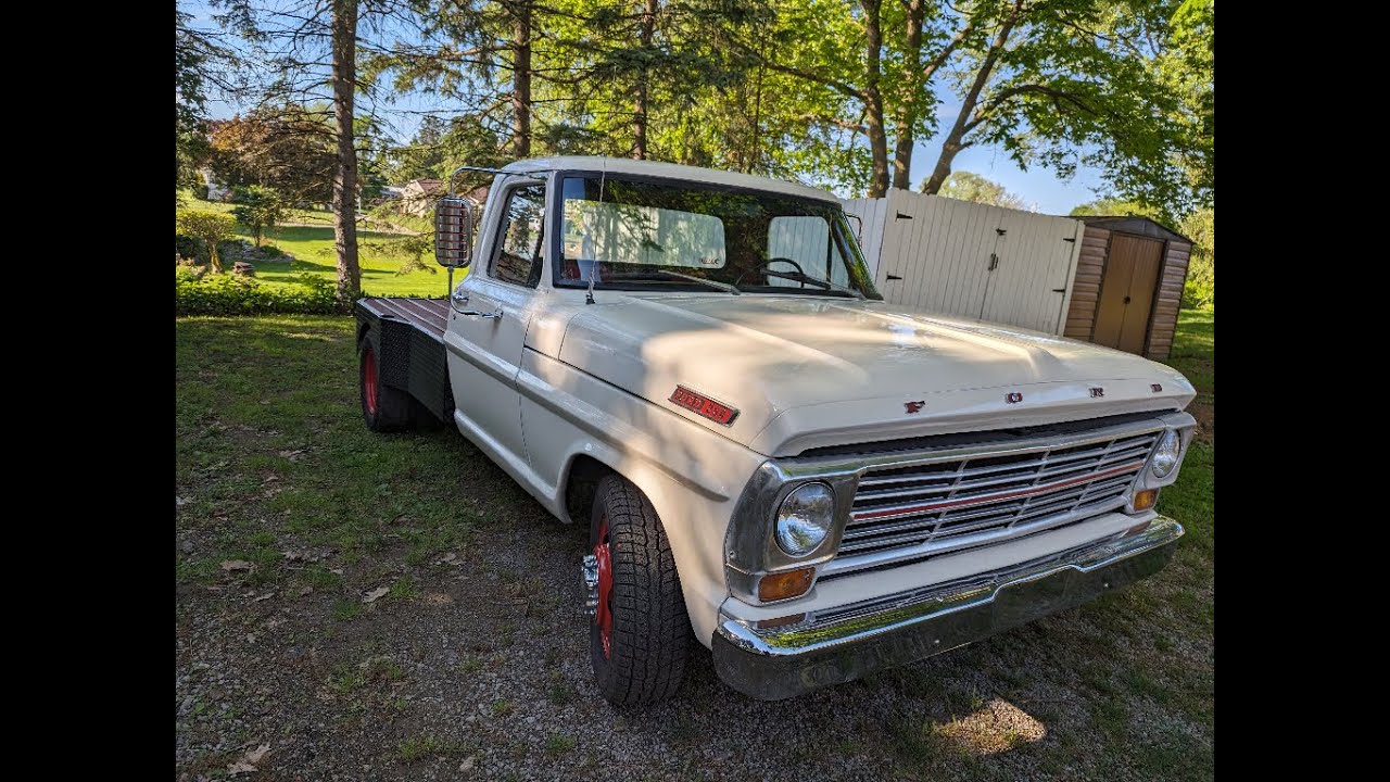 1969 Ford Bumpside Truck. F350 Dually Flatbed Paint Before and After ...