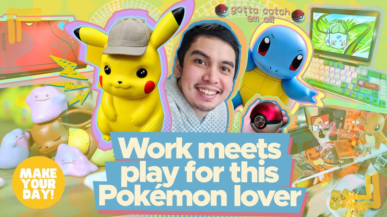 Work meets play for this Pokemon lover | Make Your Day - YouTube