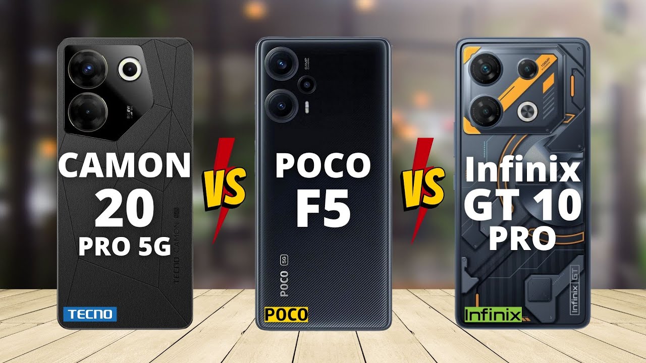 Tecno Camon 20 Pro 5G vs Poco F5 vs Infinix GT 10 Pro - YouTube