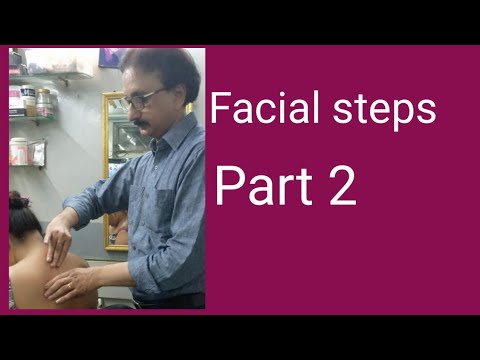 Facial back massage steps by steps part 2 - YouTube