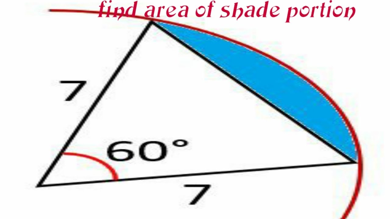 Find the area of shade portion - YouTube