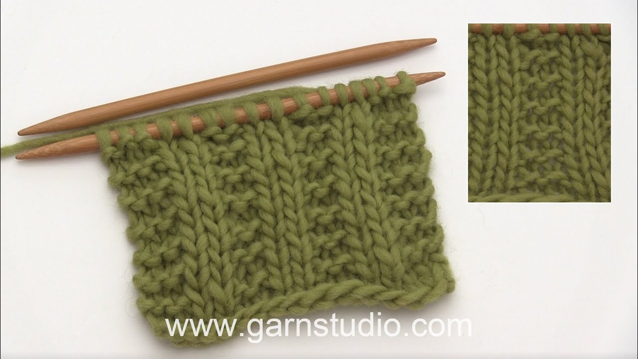 How to work an easy and nice texture pattern. - YouTube