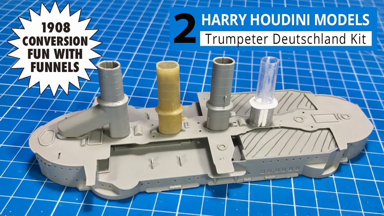 Trumpeter 1:350 Deutschland Part 2 Scratch Funnel Conversion for ...