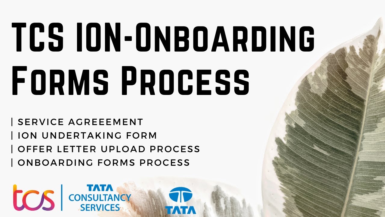 TCS ION On-Boarding Form List | TCS Necessary Documents For Onboarding ...