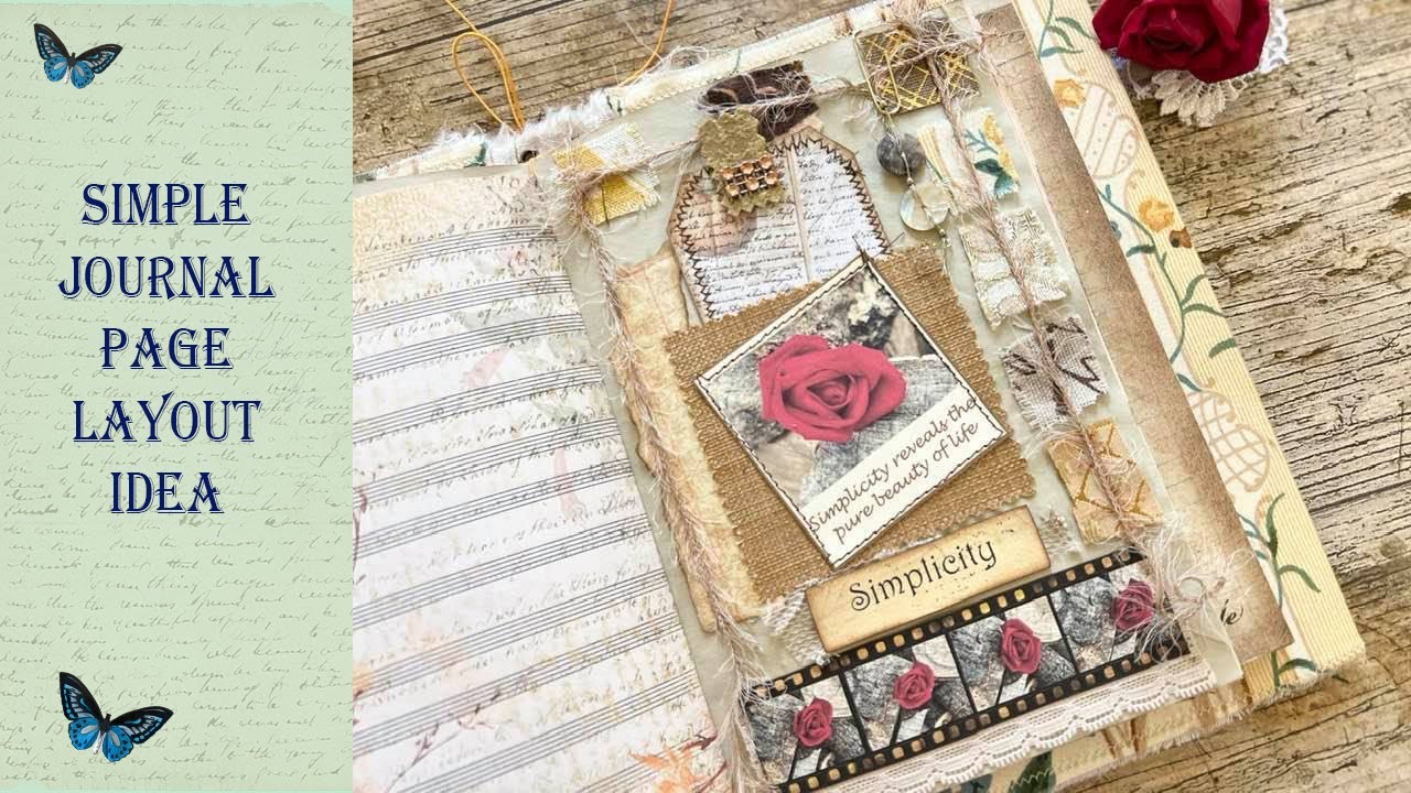 Simple Journal Page Layout Idea for Junk Journals - PLUS FREEBIE ...