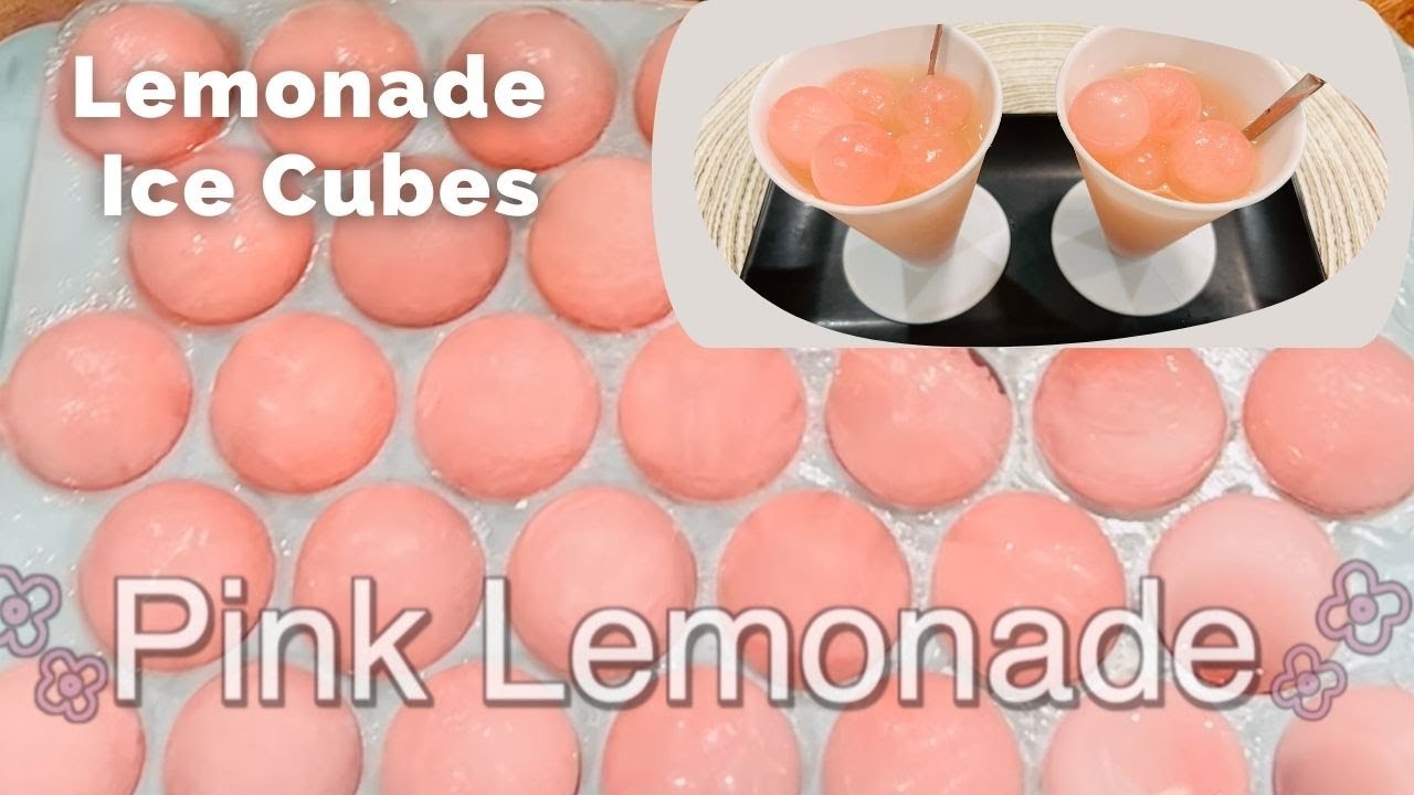 Lemonade Ice Cubes | Round Ice Cube Tray - YouTube