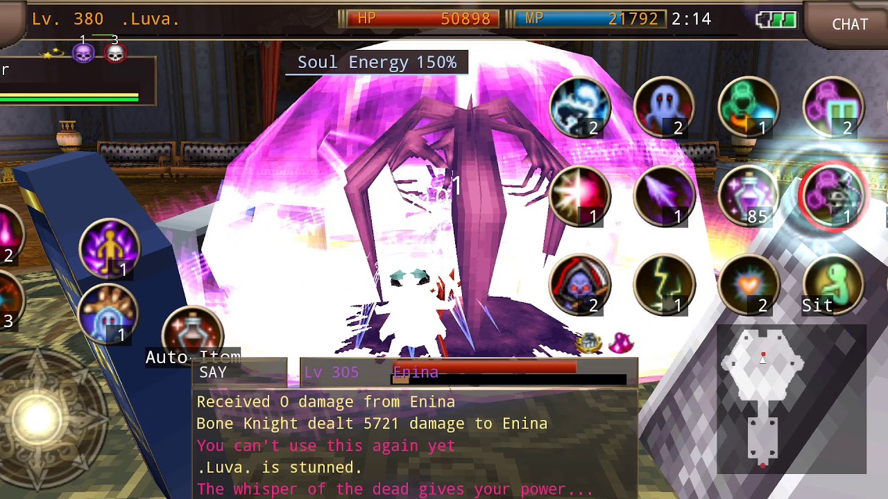 Iruna online Necromancer nub vs Enina - YouTube