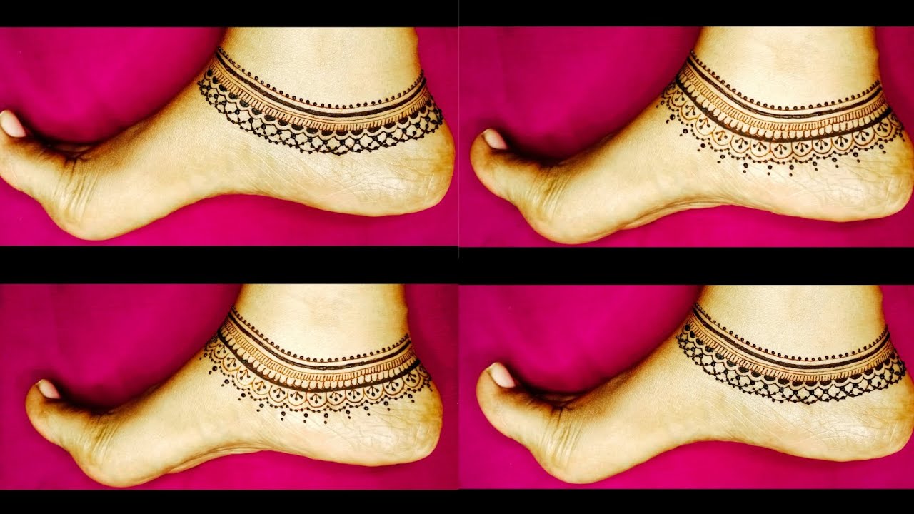 payal mehndi design pair ke design mehandi ke design - YouTube