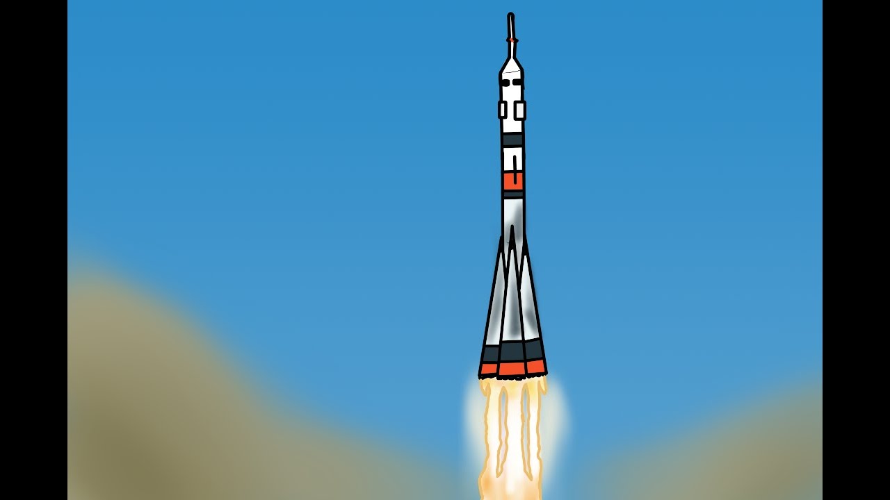 Roskosmos's Soyuz Rocket Launch Timelapse Drawing - YouTube