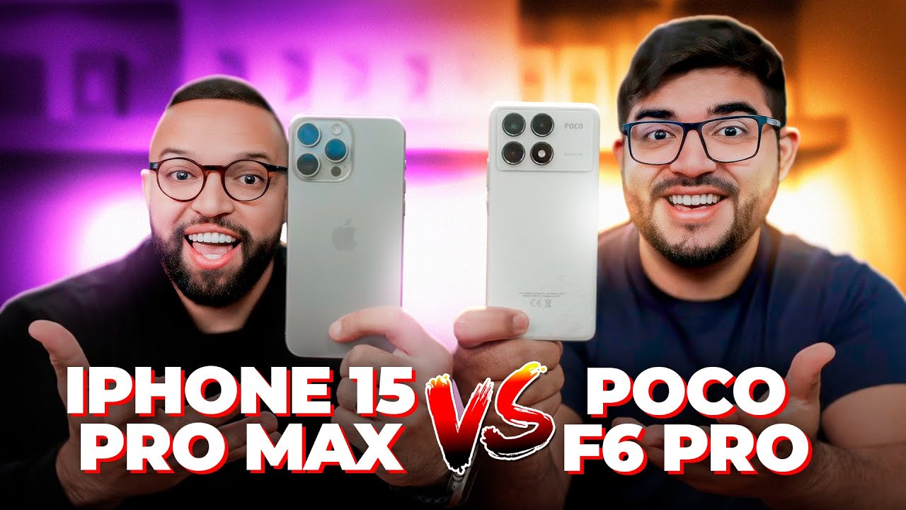 iPHONE 15 PRO MAX vs POCO F6 PRO | Qual tem o MELHOR Custo x Benefício ...