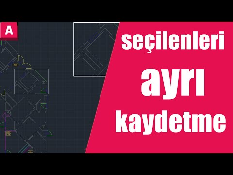 Autocad Seçilen Çizimleri Ayrı Bir Çizim Dosyası Olarak Kaydetme | Lisp Olmadan extrim ve wblock