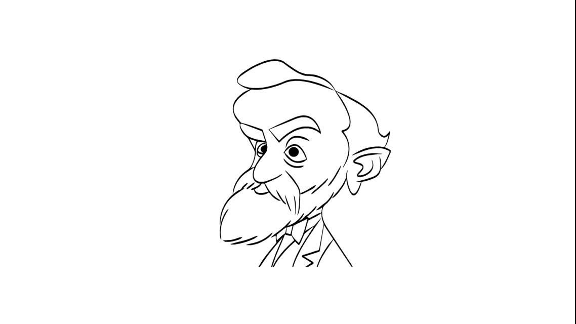 How to draw Alfred Nobel - YouTube