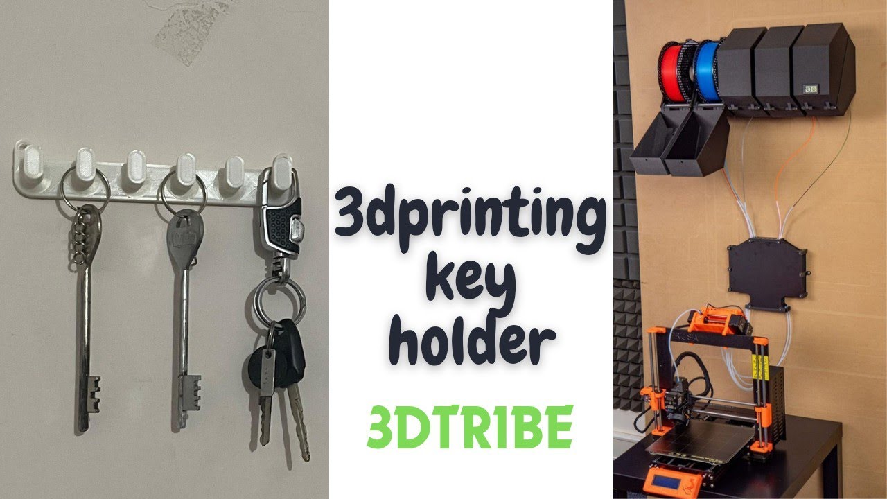 3DTRIBE | 3D Printed Key Holder #3dprinting #3dprinter - YouTube