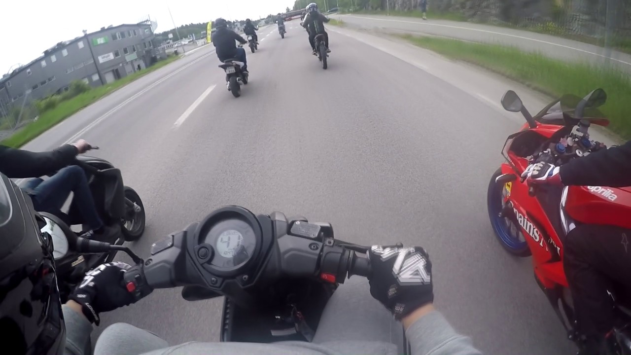 Frihamnen 2017 | Yamaha Aerox 2013 R | värmdö boys moppe kidz - YouTube