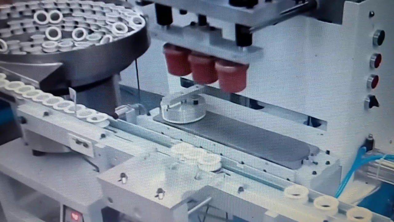 Cap printing machine(3) - YouTube