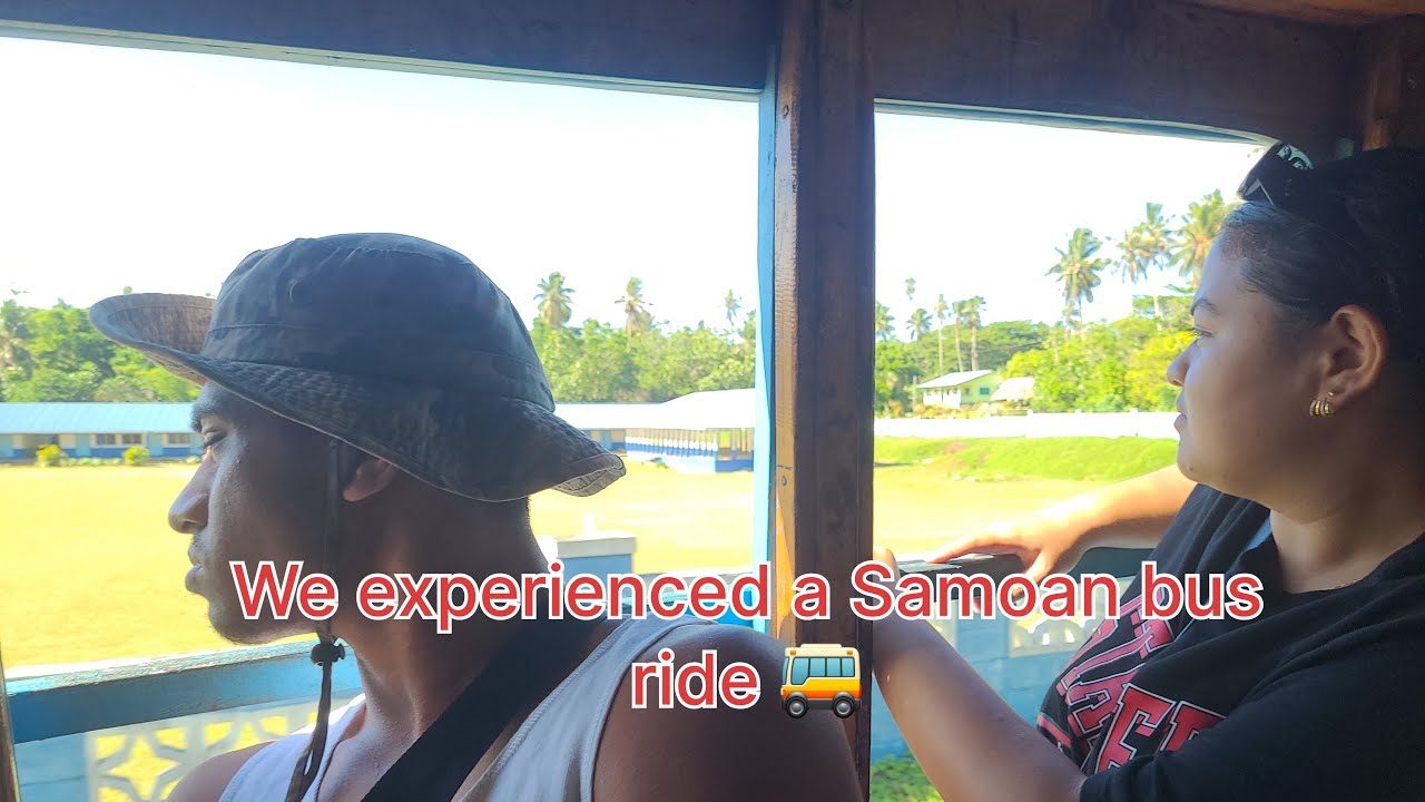 Samoa life, no car = catch the bus 😍 - YouTube