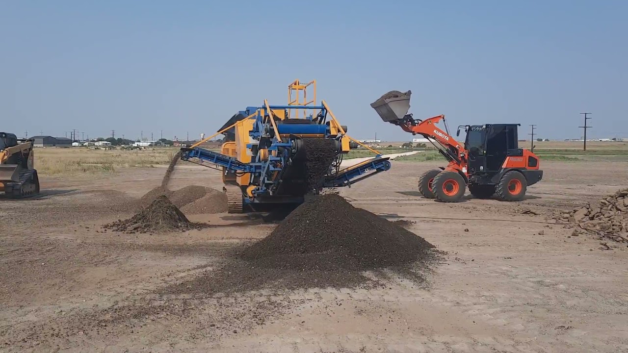 Crushing RAP - Recycled Asphalt Pavement - YouTube