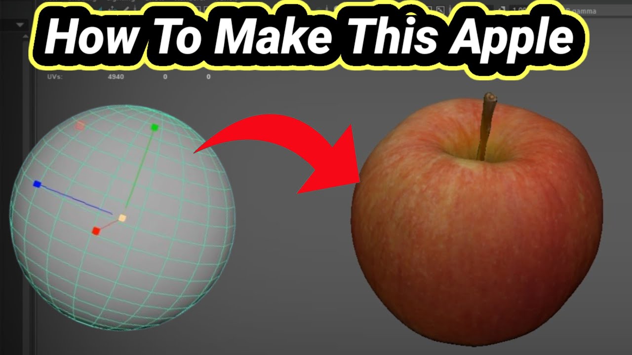 How To Make This Apple | 3D Model | SS ARTS - YouTube