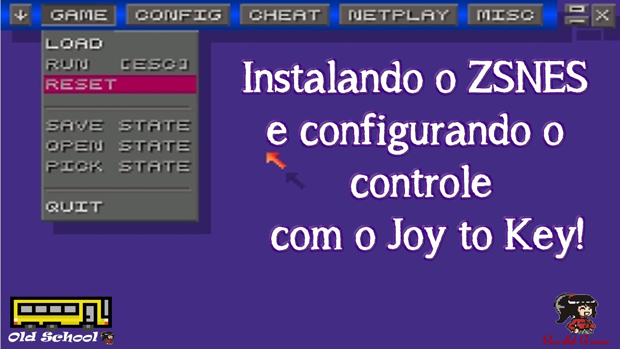 Instalando o ZSNES [emulador] e configurando o controle com o Joy to ...