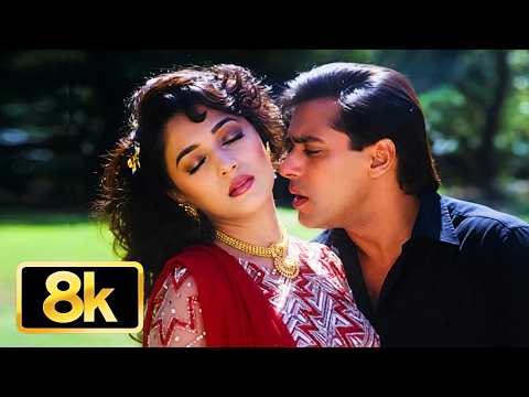 Dekha Hai Pehli Baar | 8K Video Song | Alka Yagnik | SPB | Madhuri Dixit | Salman Khan | Saajan