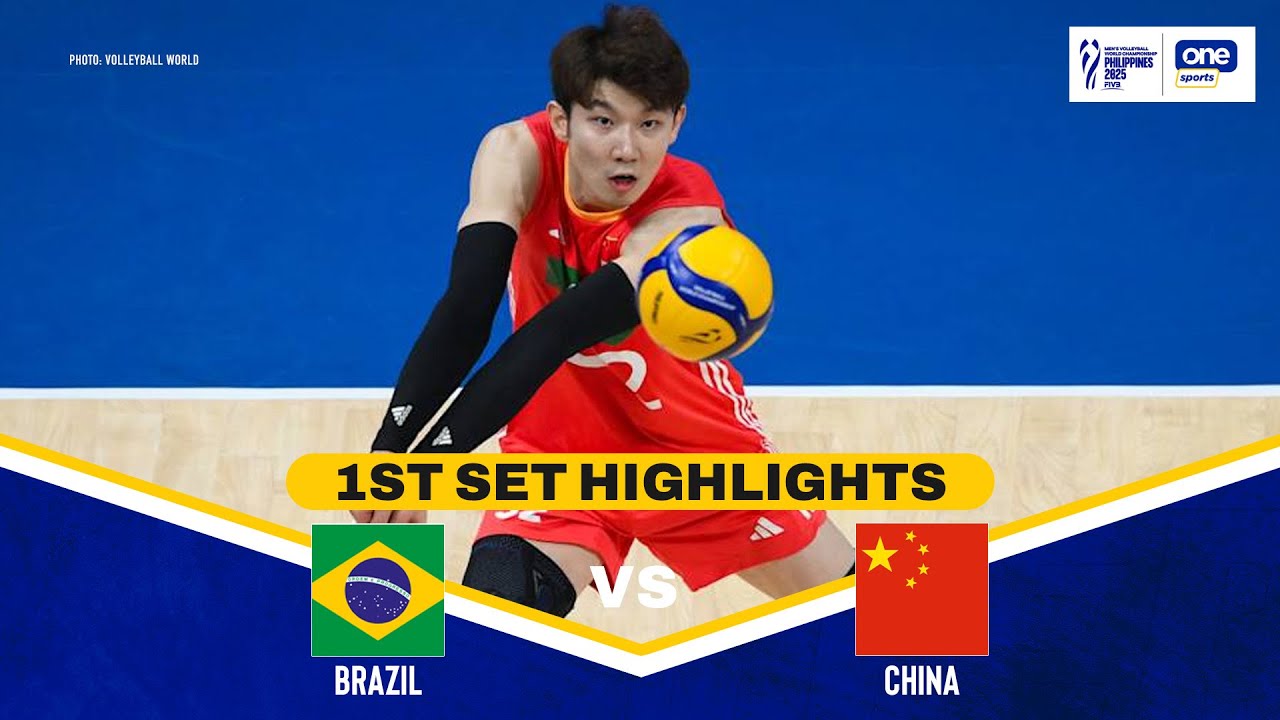 CHINA vs. BRAZIL | SET 1 HIGHLIGHTS | 2025 FIVB MEN’S WORLD ...