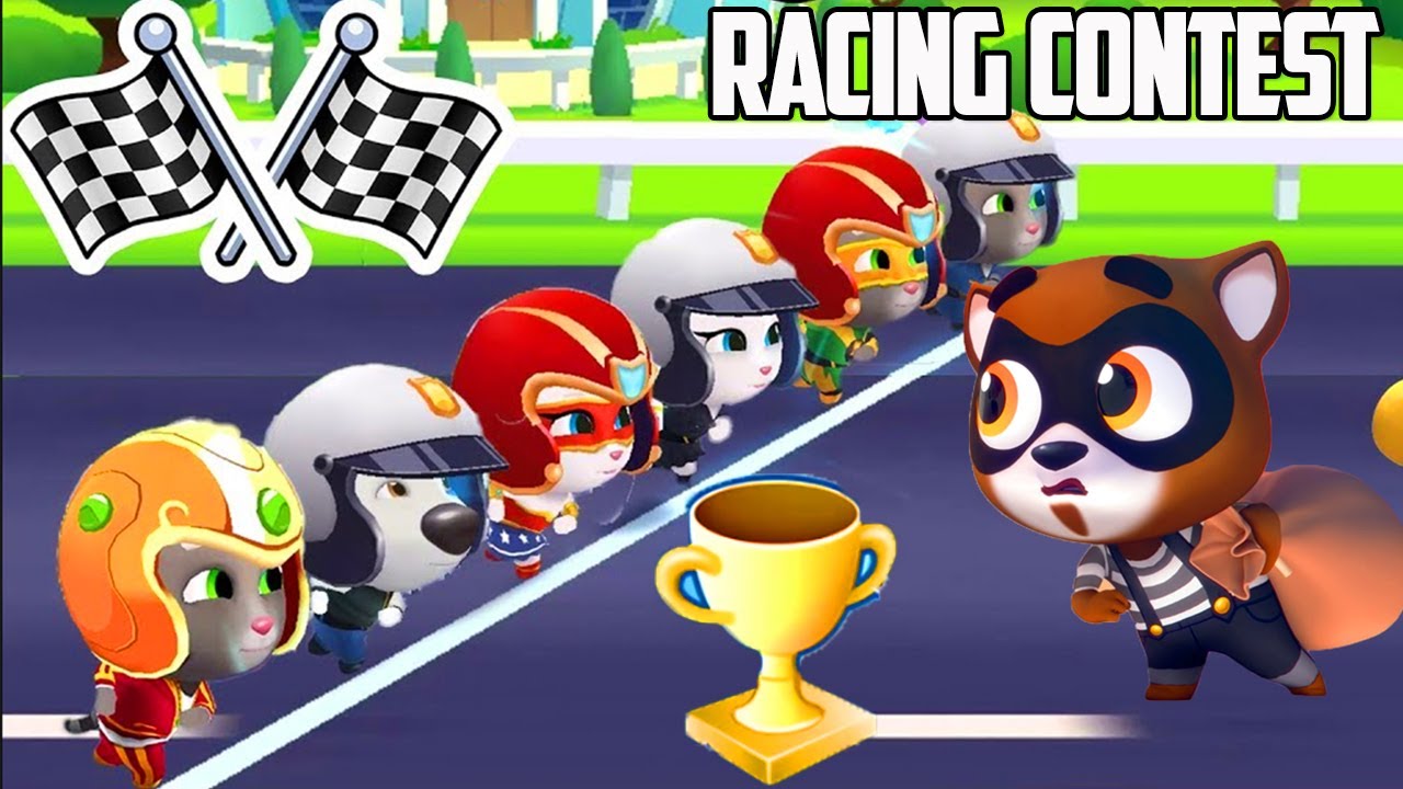 Talking Tom Gold Run Race - RACING CONTEST vs MEDIEVAL Side Run Angela ...