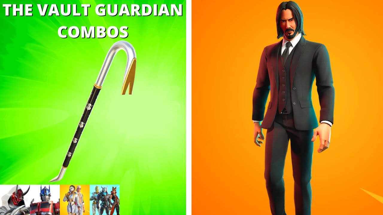 10 *Best* THE VAULT GUARDIAN PICKAXE COMBOS in Fortnite - YouTube