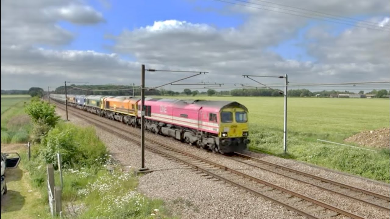 5 Sheds 1 Railtour! ~ 66587 66419 66505 66047 66172 1Z34 04/06/2023 ...