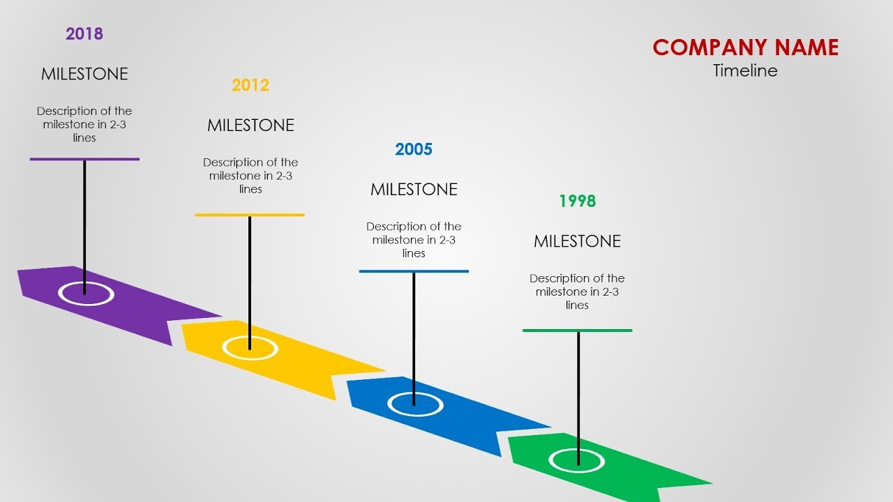 Timeline Design 4 - Animated PowerPoint Slide Design Tutorial for ...