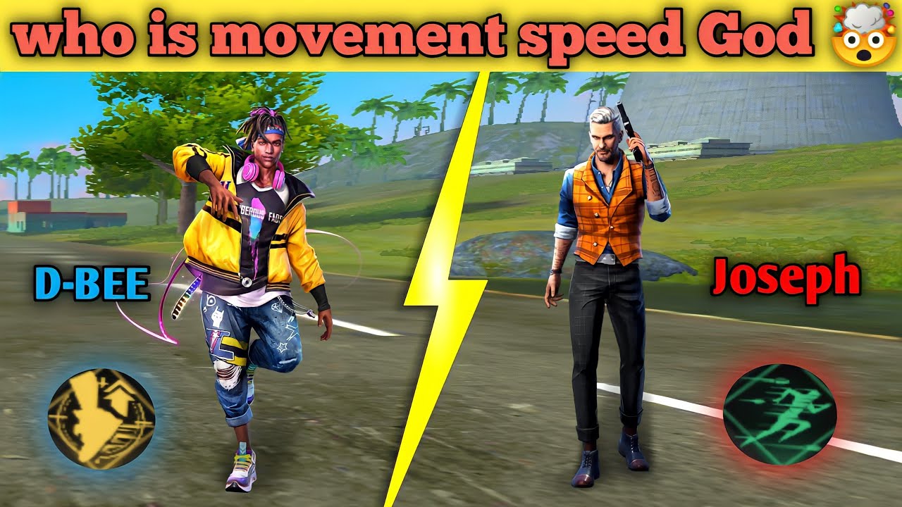 D-BEE Vs Joseph || who is movement speed god free fire|| Joseph ...
