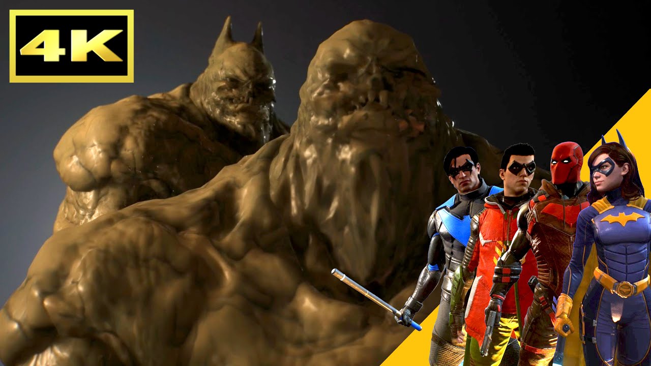 GOTHAM KNIGHTS All Characters Meeting CLAYFACE Cutscene (4K Ultra HD ...