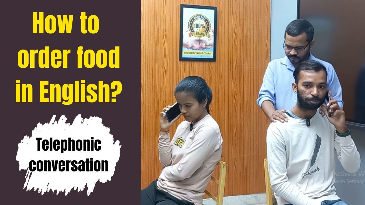Telephonic Conversation | How to to order food? | Boon Education India ...