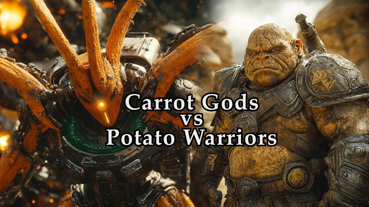 Carrot Gods Fight Potatons | The Carrot Saga - YouTube