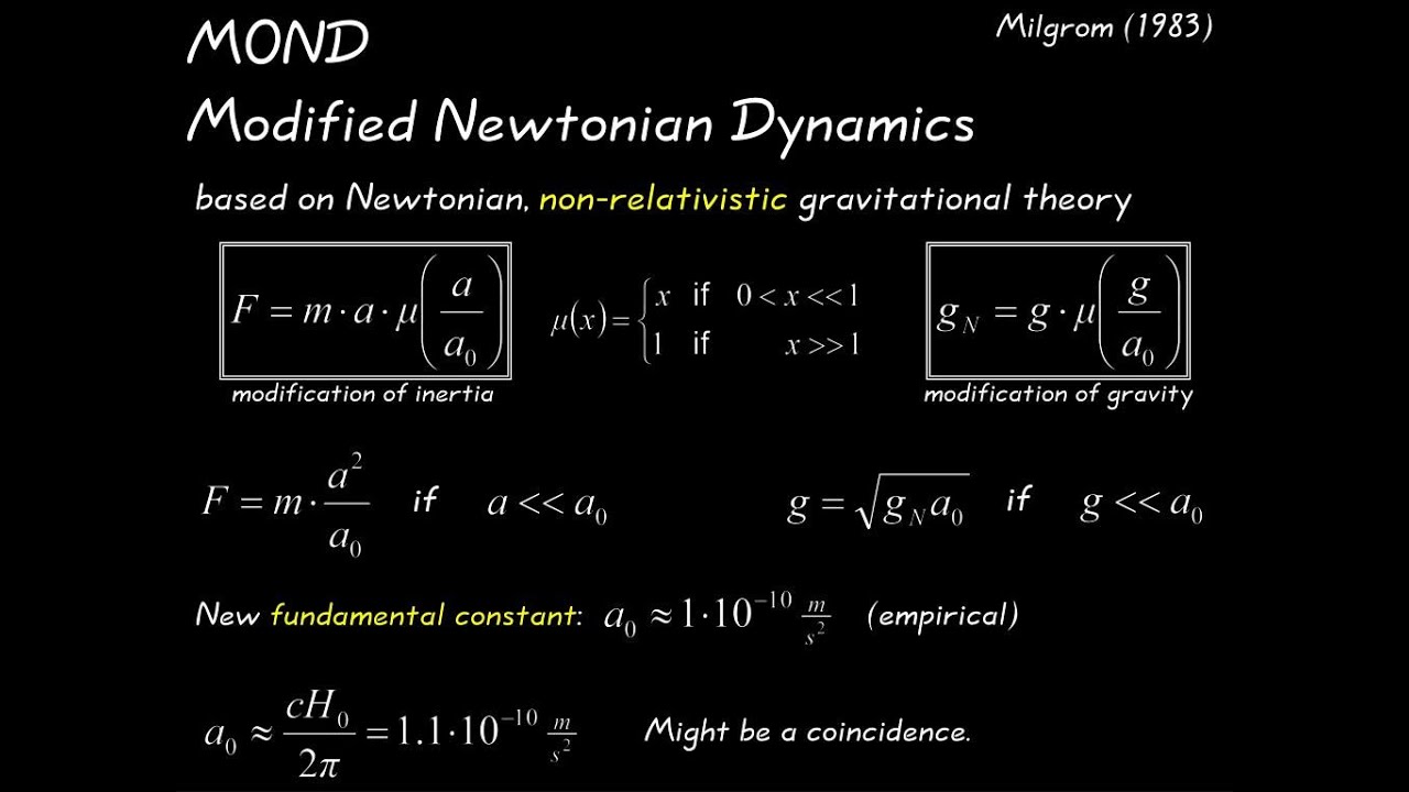 What is Modified Newtonian Dynamics (MOND)? - YouTube
