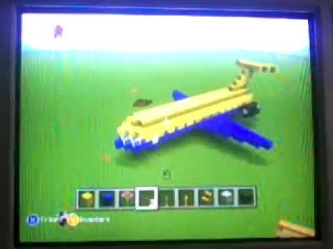 TUTO: minecraft "faire un petit avion de ligne" - YouTube