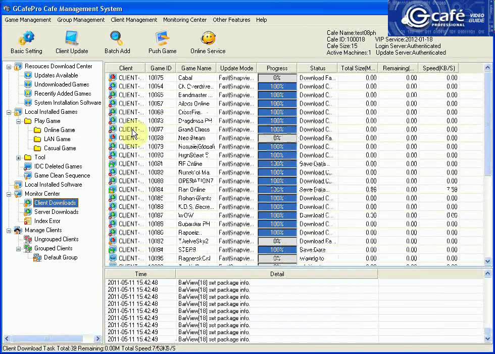 GCafe Pro Push Games - YouTube