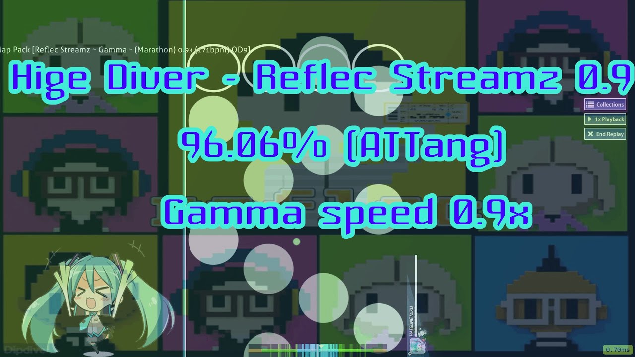 Hige Diver - Reflec Streamz 0.9 (ATTang) 96.06% (5.23*) - YouTube