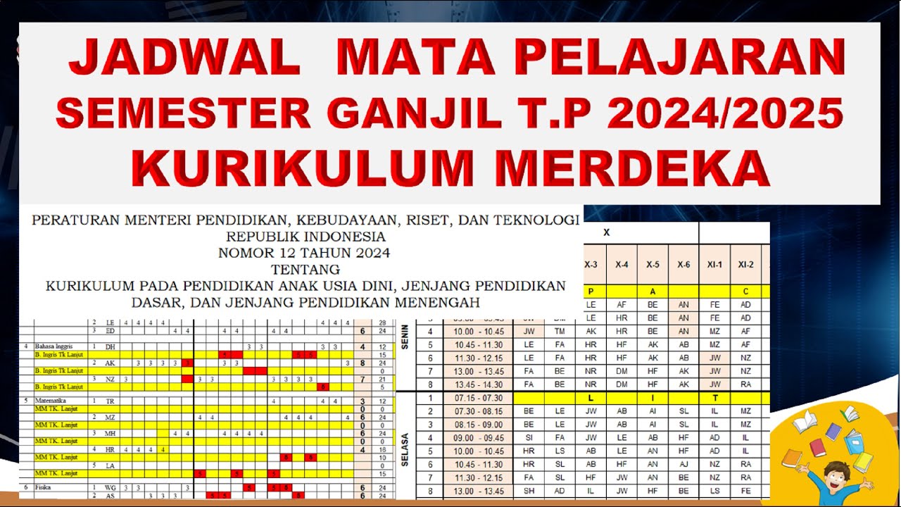 JADWAL MAPEL KURIKULUM MERDEKA #struktur #kurikulummerdeka # ...