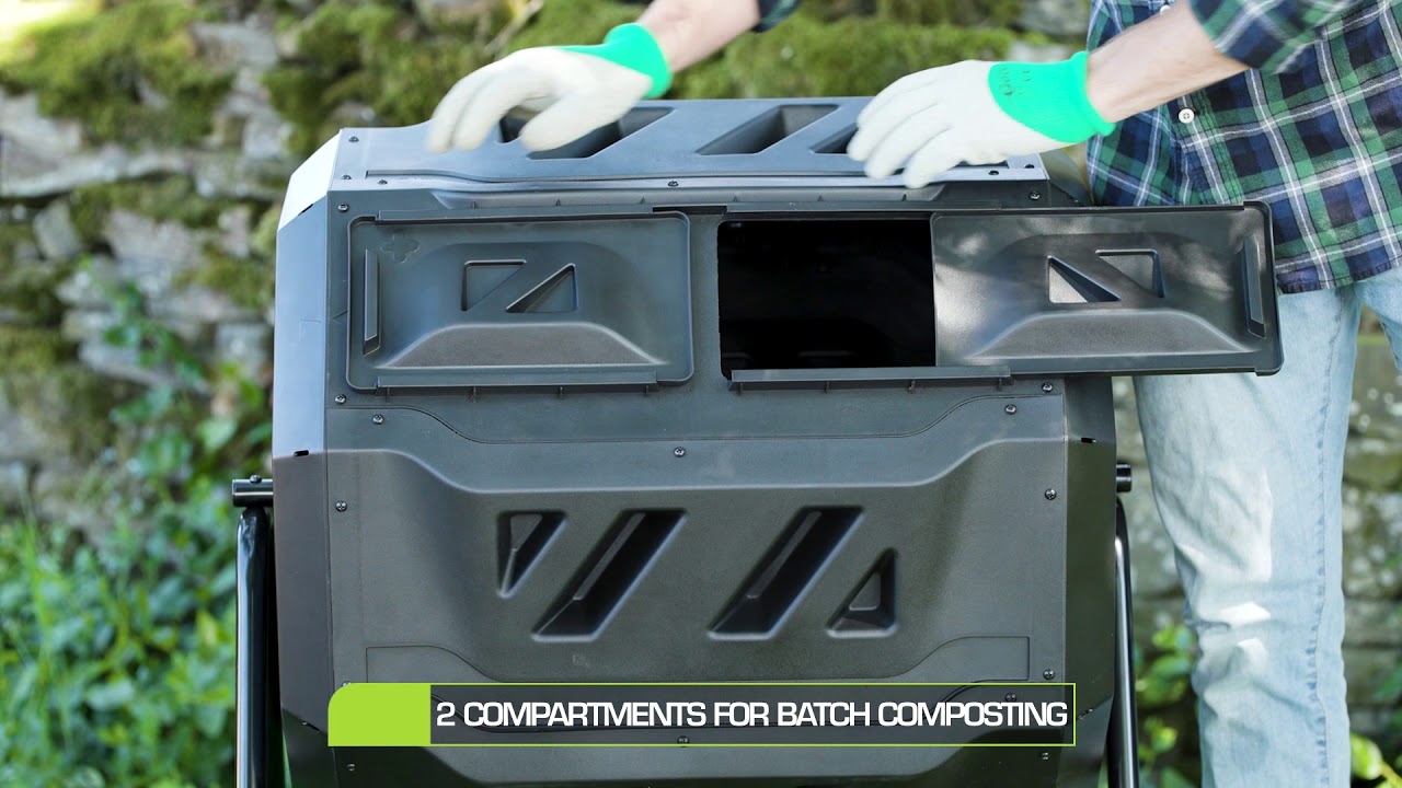 Garden Grow 160L Rotating Composter - YouTube