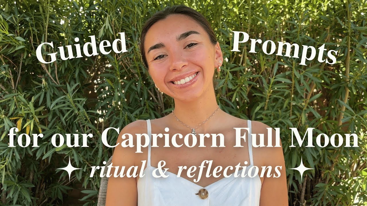 Capricorn Full Moon Guided Journaling Prompts 🌻 June 21 - 22 with ...