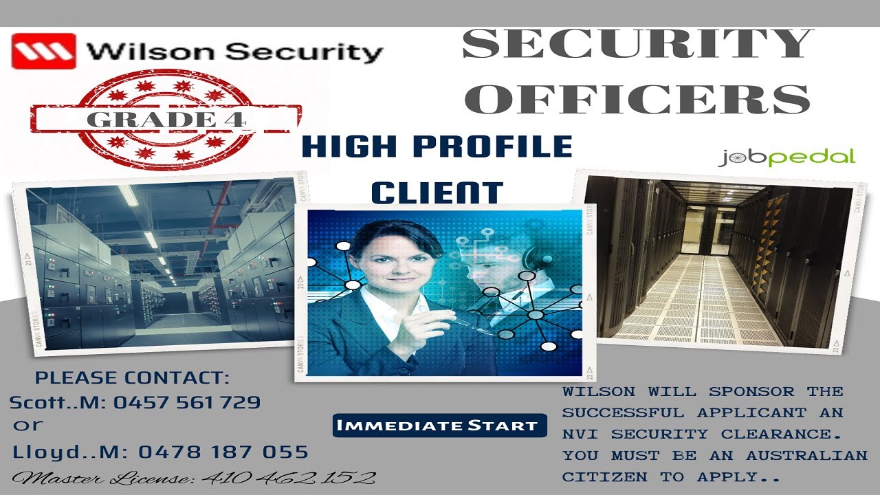SECURITY OFFICERS WANTED 140822 - YouTube